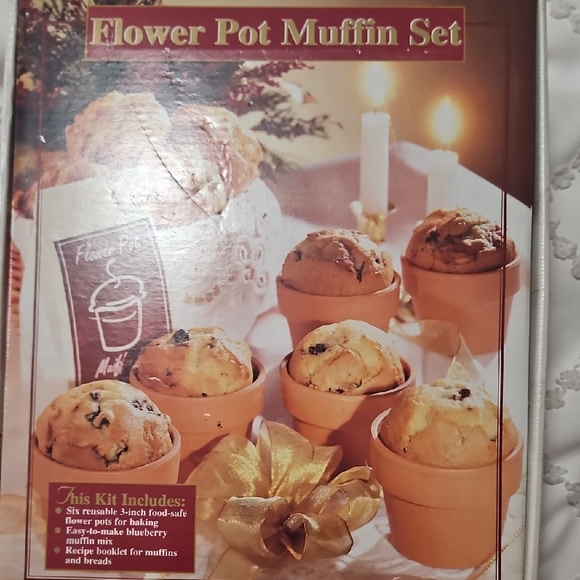 Kitchen | Flower Pot Muffin Set | Poshmark